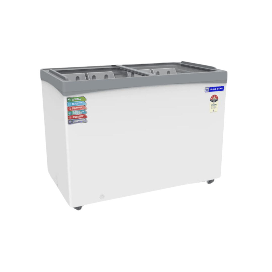 Blue Star Flat Glass Top Deep Freezer GT5-350NP | Commercial Chest Freezer