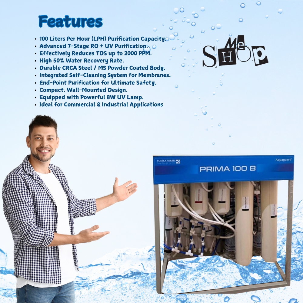 Aquaguard Prima 100 B RO+UV Water Purifier | For Delhi NCR Offices