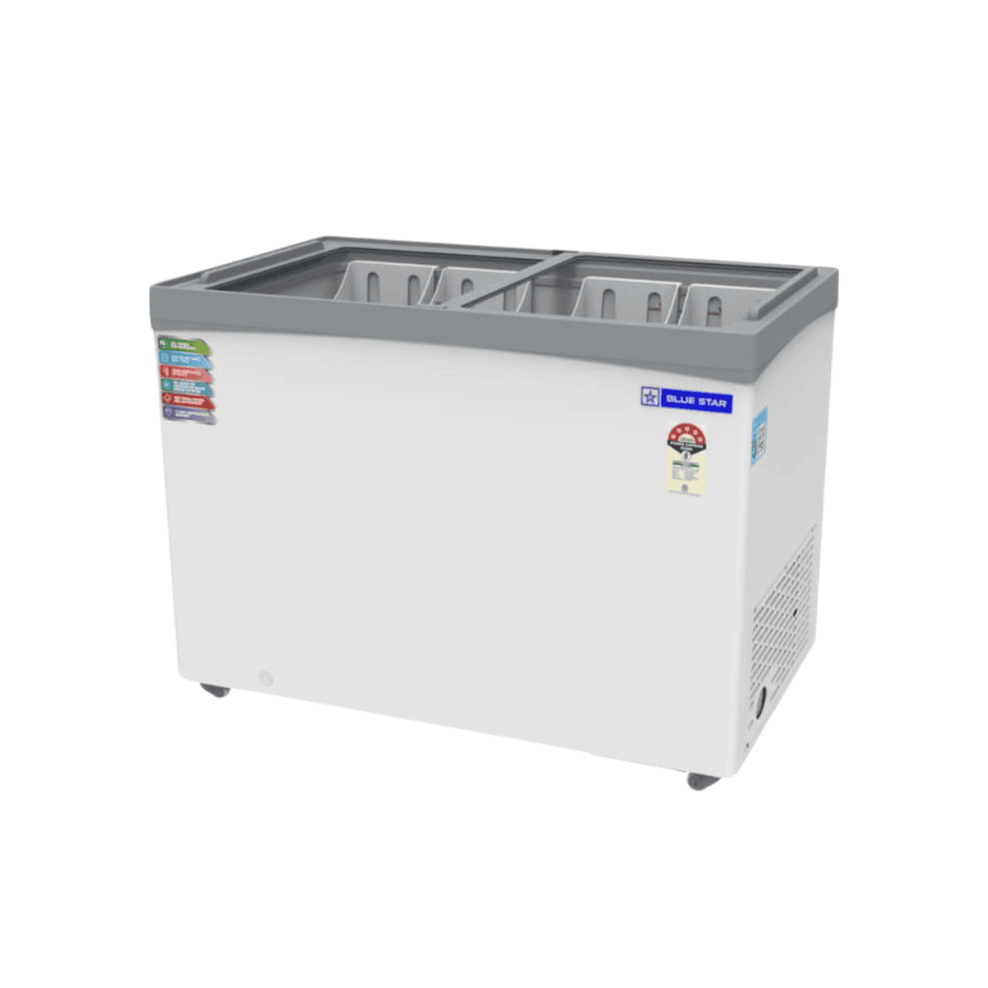 Blue Star Flat Glass Top Deep Freezer GT5-350NP | Commercial Chest Freezer