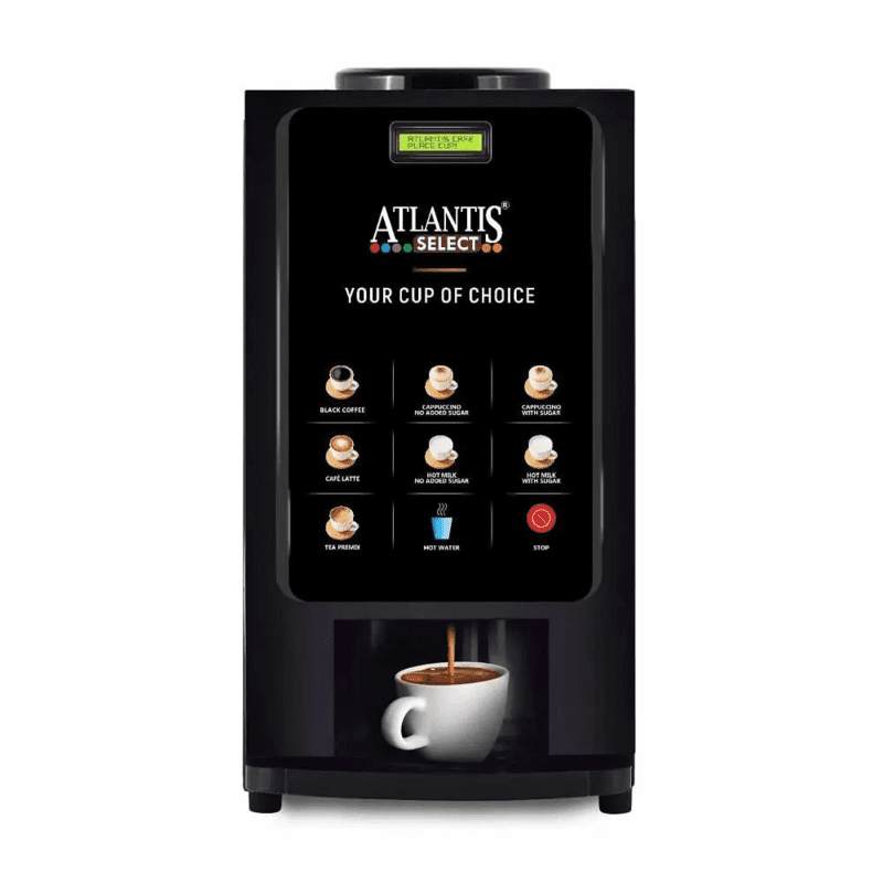 Atlantis Select coffee machine with 7 hot beverage option