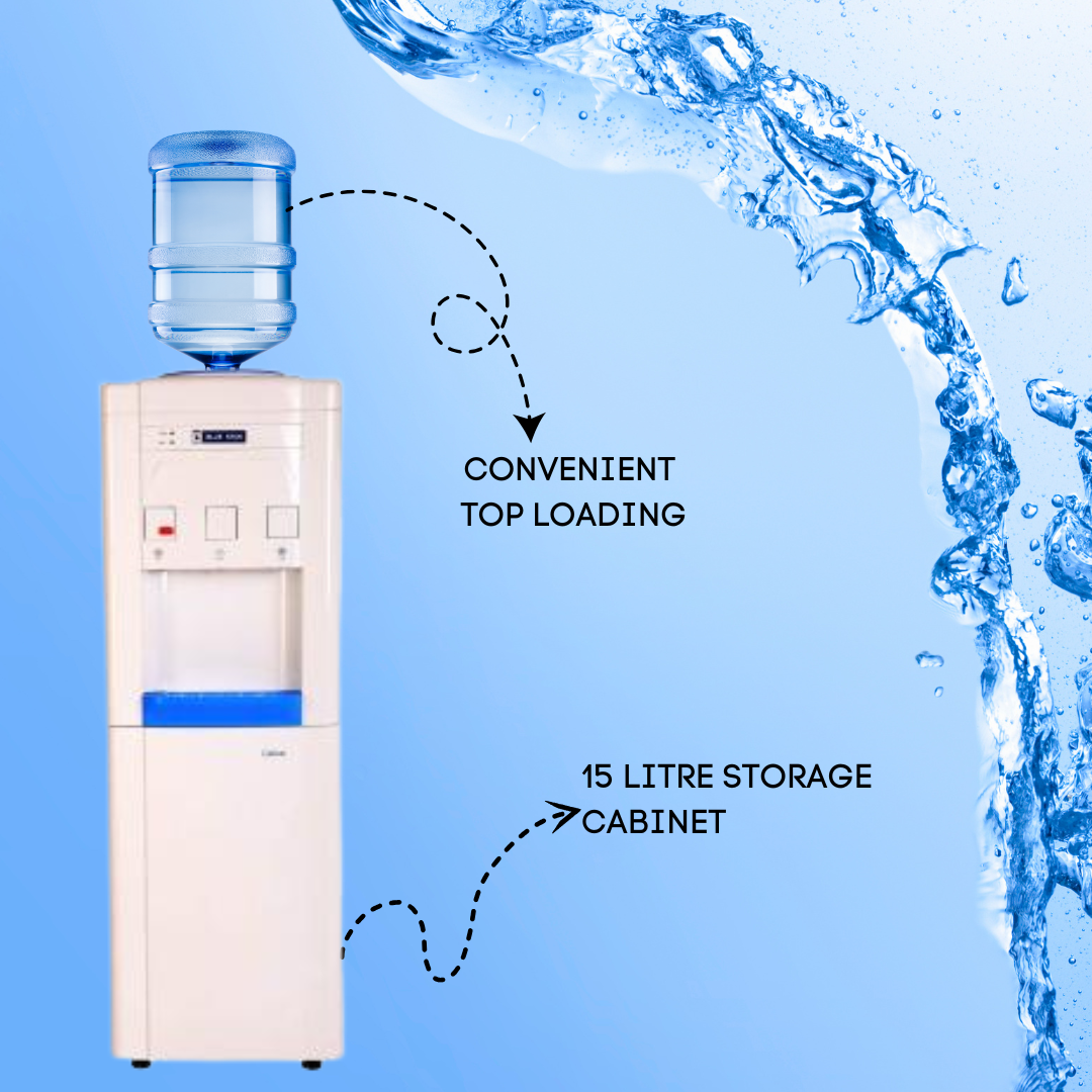 BWD3FMCGA Water Dispenser with Storage Cabinet | Hot & Cold Water