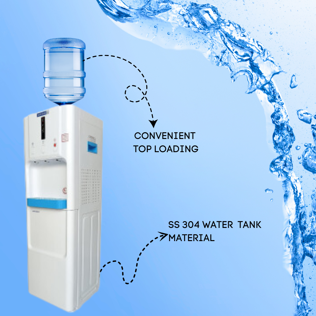 Blue Star BWD3FMCUA Hot Cold Water Dispenser with Storage Cabinet