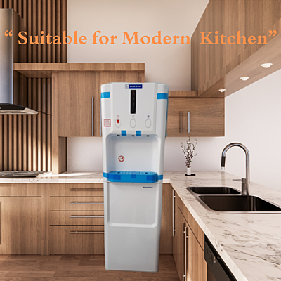 Blue Star BWD3FMCUA Water Dispenser with Storage Cabinet | Hot, Cold ...