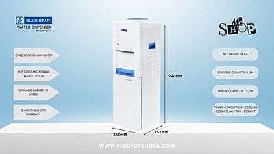 Blue Star BWD3FMCGA Water Dispenser | Storage Cabinet